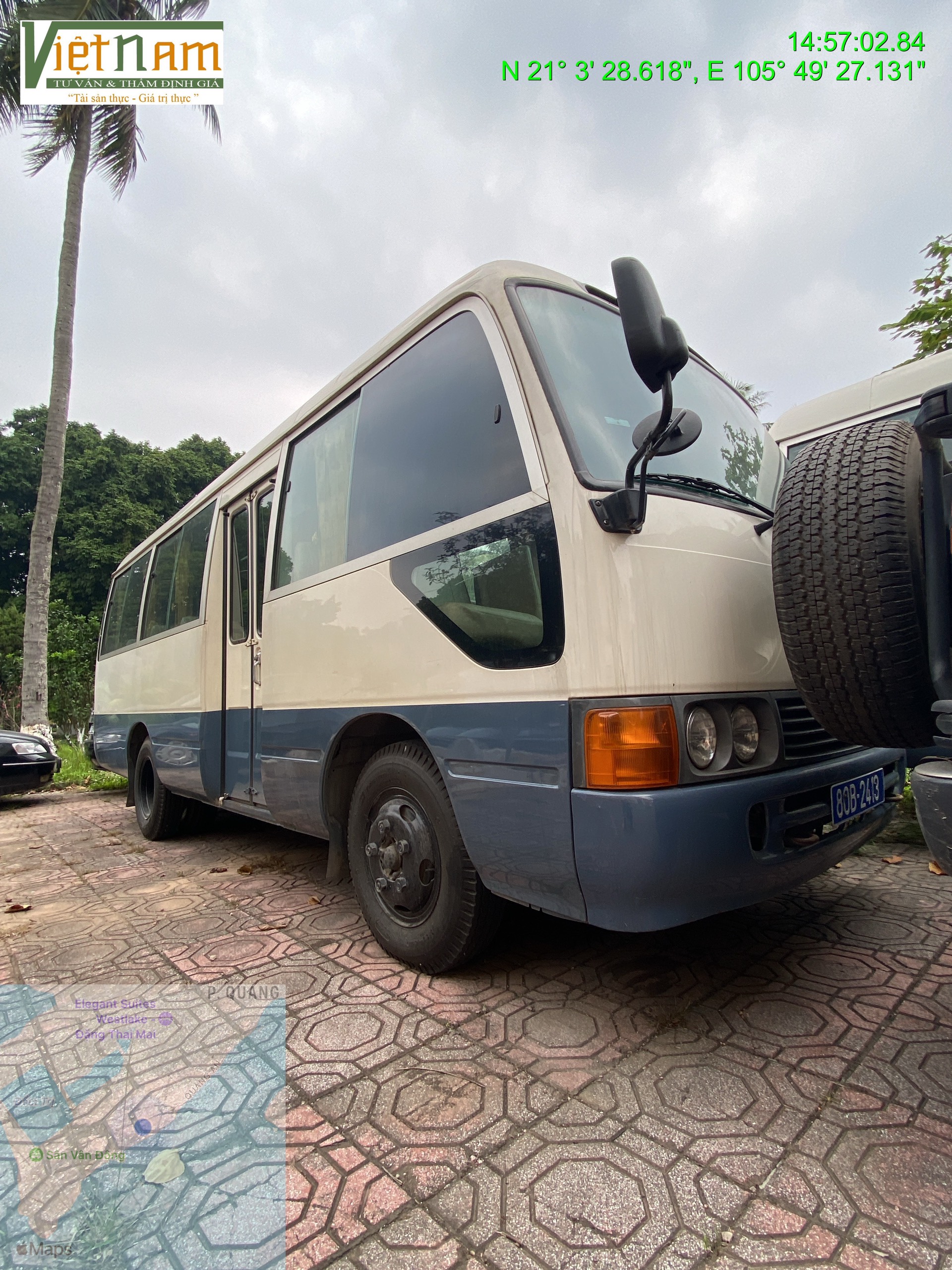 Xe ô tô hiệu Toyota Coaster 2.7BKS: 80B-2413 của Văn phòng Trung ương ...